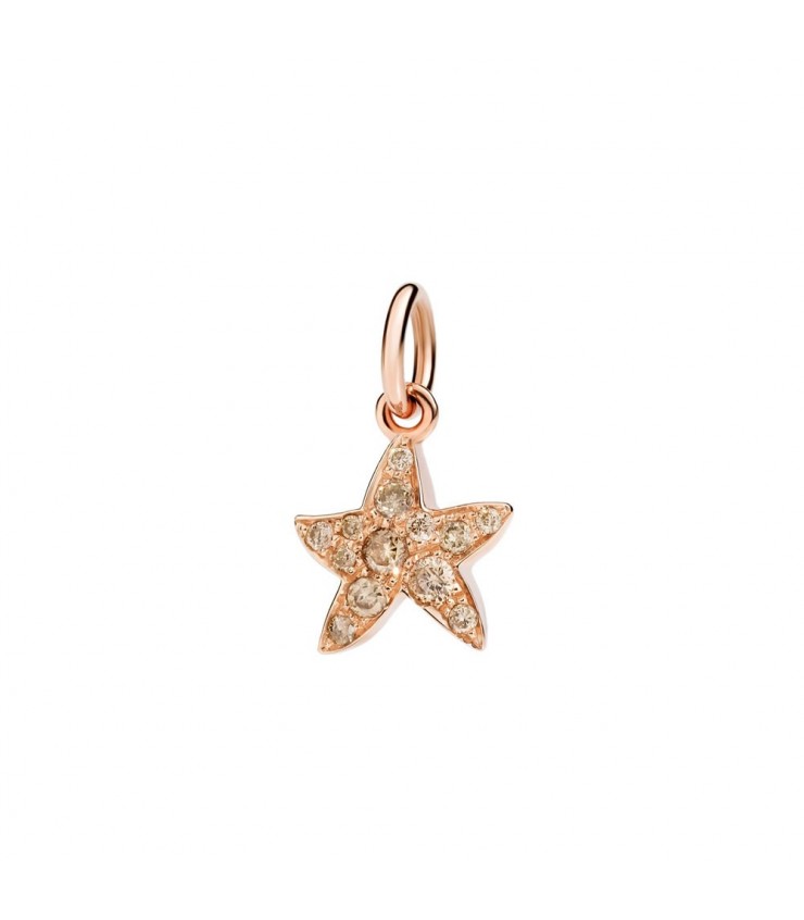 Ciondolo Dodo Stellina Oro Rosa 9Kt Diamanti Brown 0,16ct D3STP/9/BR ...