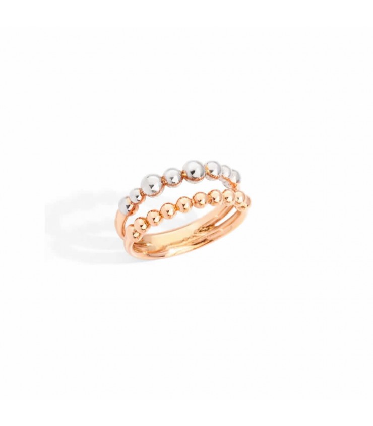 Anello Dodo Bollicine Oro Rosa Argento | MiRaggi