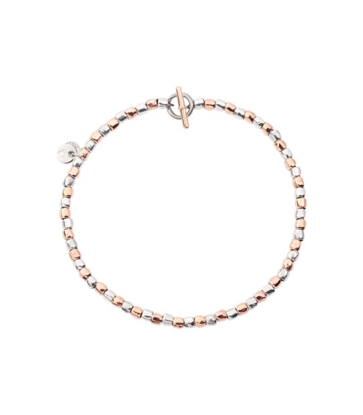 Bracciale Dodo Mini Granelli Oro Rosa e Argento | MiRaggi