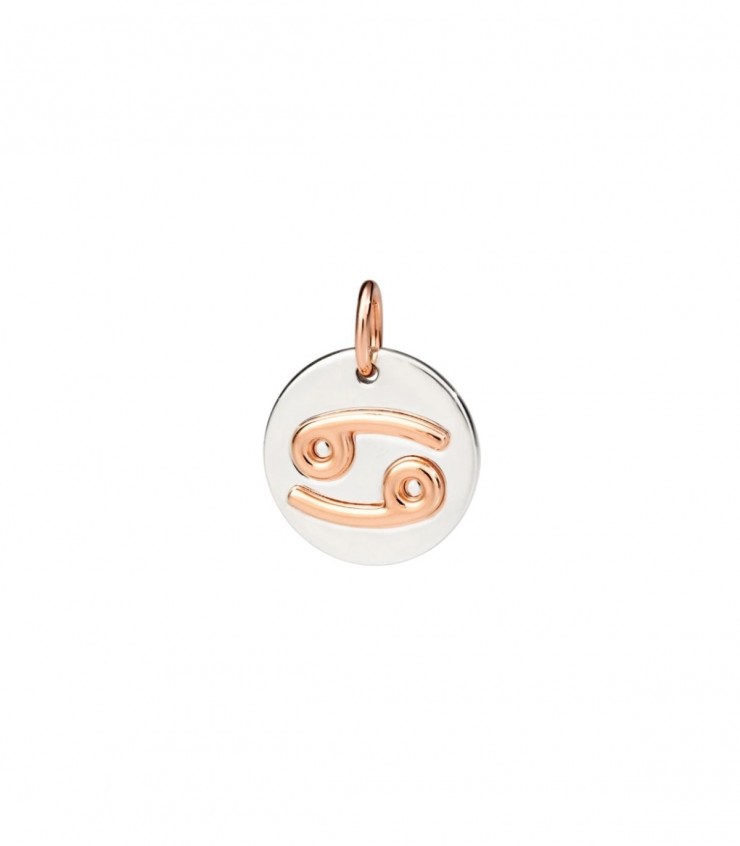 Ciondolo Dodo Zodiaco Cancro Argento Oro Rosa 9Kt | MiRaggi