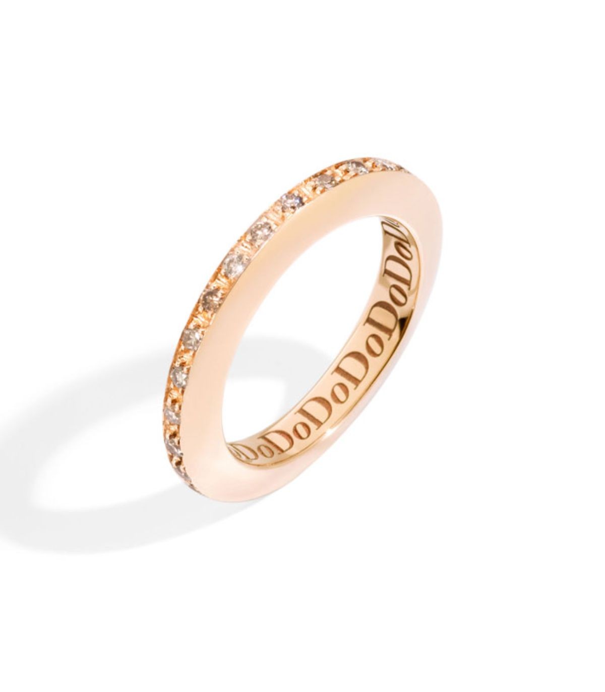Anello Dodo Oro Rosa 9kt Diamanti Brown 0,29 ct | MiRaggi