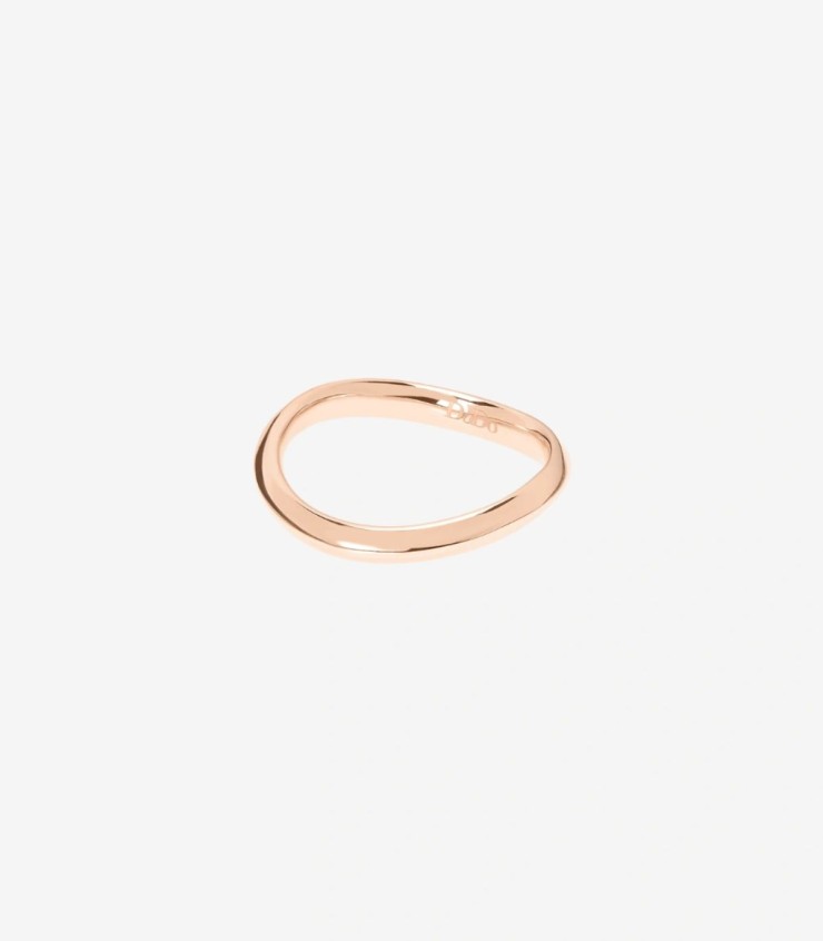 Anello Wave Dodo Essentials Oro Rosa 9kt | MiRaggi