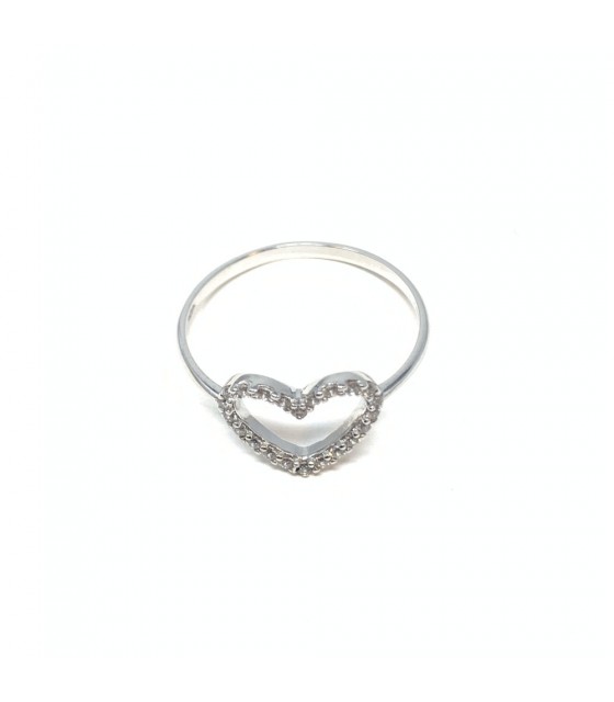 Anello Con Cuore Pendente in Argento | MiRaggi.com